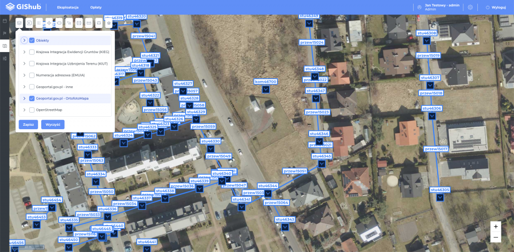 GIShub - oprogramowanie do zarządzania infrastrukturą wodno-kanalizacyjną - retencja.pl